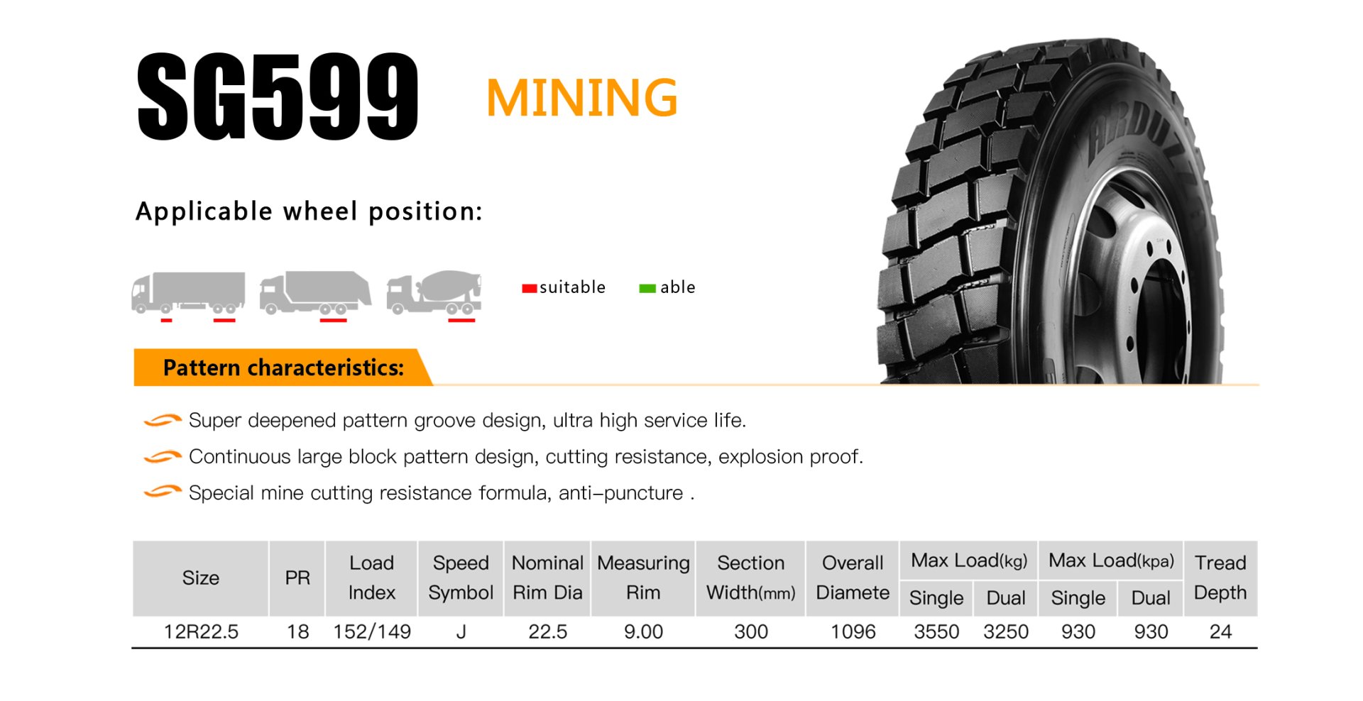 ARDUZZA SG599 - SHANDONG TERAFLEX TYRE CO., LTD